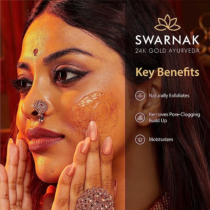 24K Gold Radiance Face Scrub – Swarnak 24K Gold Ayurveda