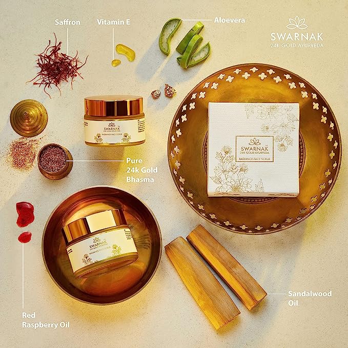 24K Gold Radiance Face Scrub – Swarnak 24K Gold Ayurveda